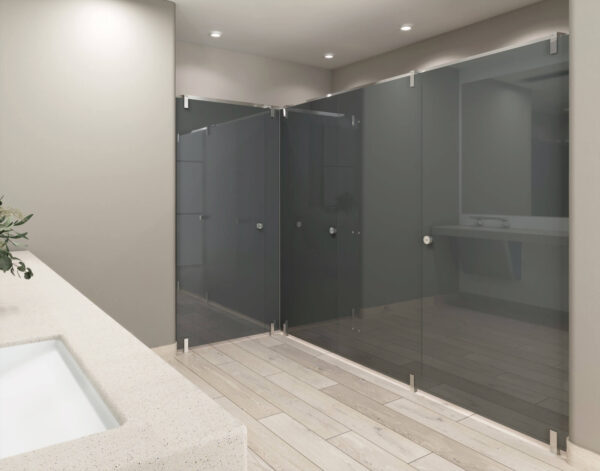 Elevate Your Restroom Experience with Bradley's Lucent Series Glass Bathroom Stalls - Bathroom ...